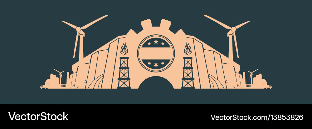 Energy and power icons set header banner Vector Image