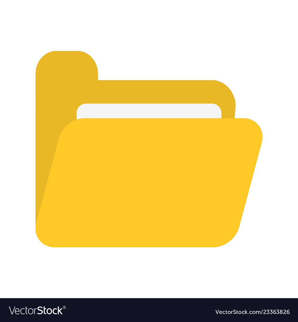 Folder icon Royalty Free Vector Image - VectorStock