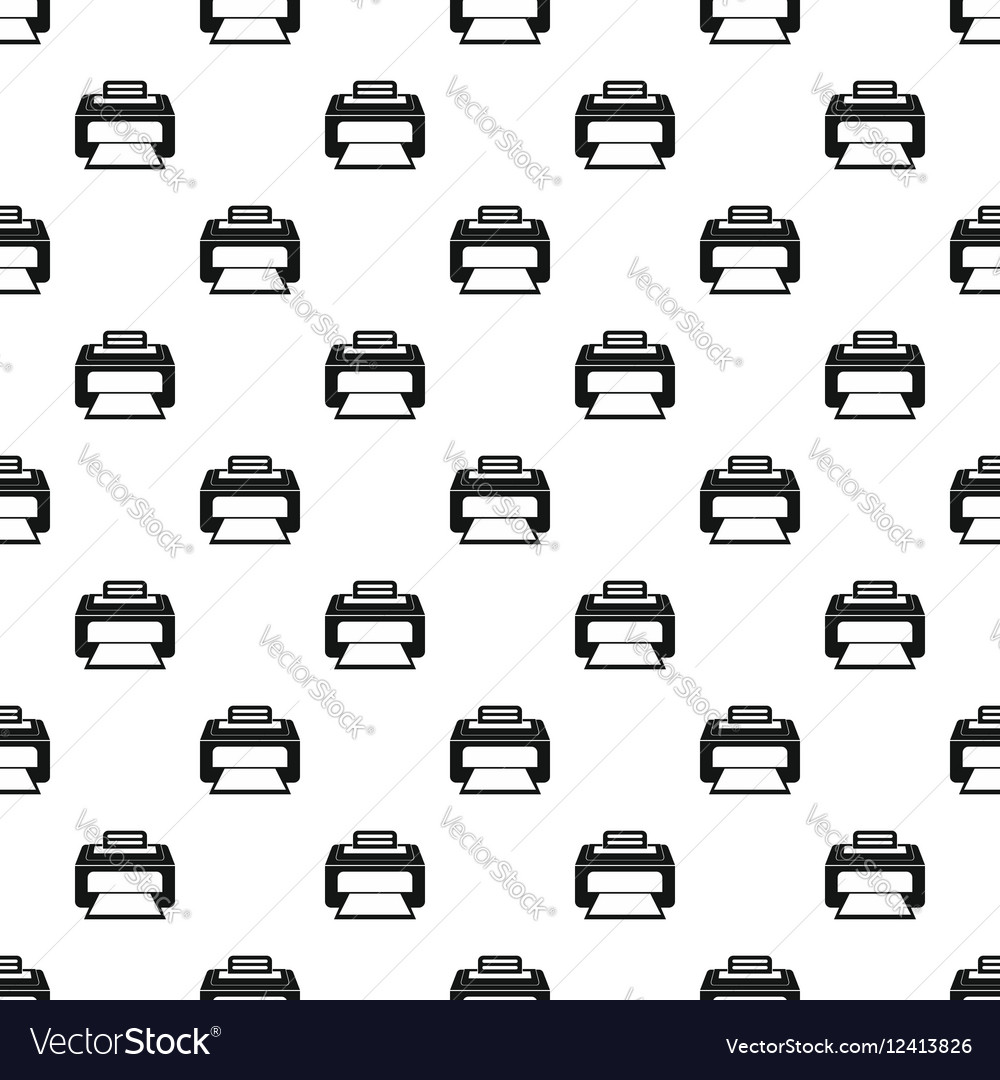 Printer pattern simple style Royalty Free Vector Image