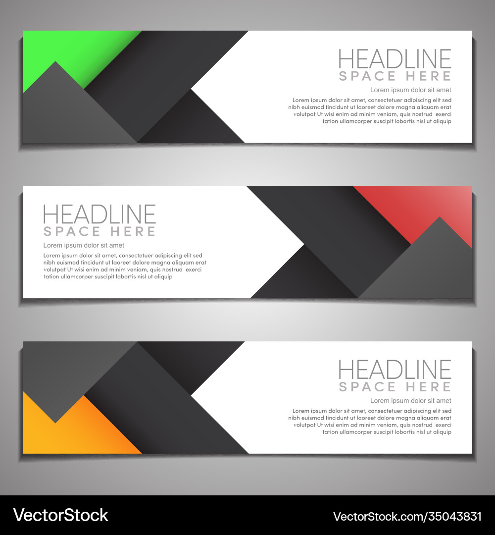 Banner background modern company business header Vector Image