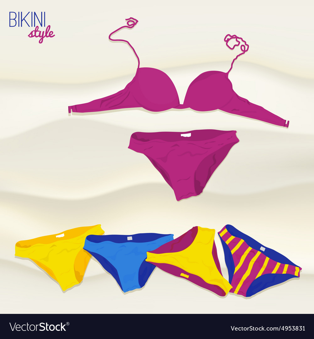 Bikini Royalty Free Vector Image - VectorStock