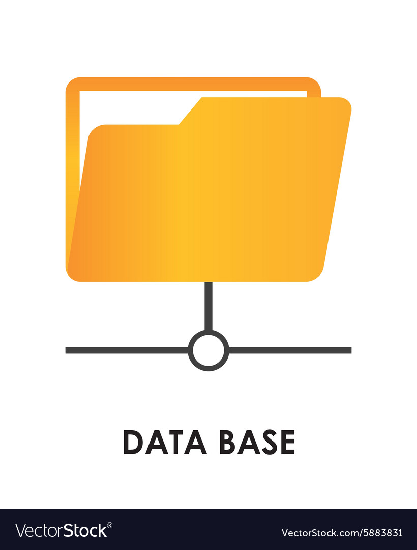 Database digital design Royalty Free Vector Image