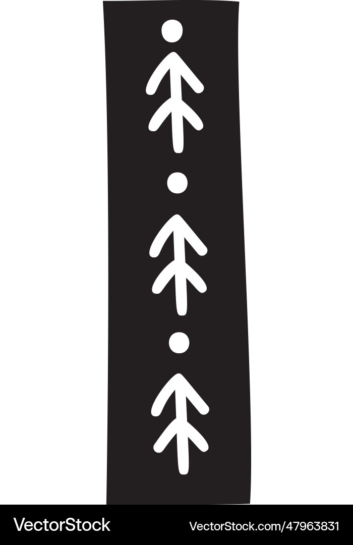 Display christmas winter font letter i Royalty Free Vector