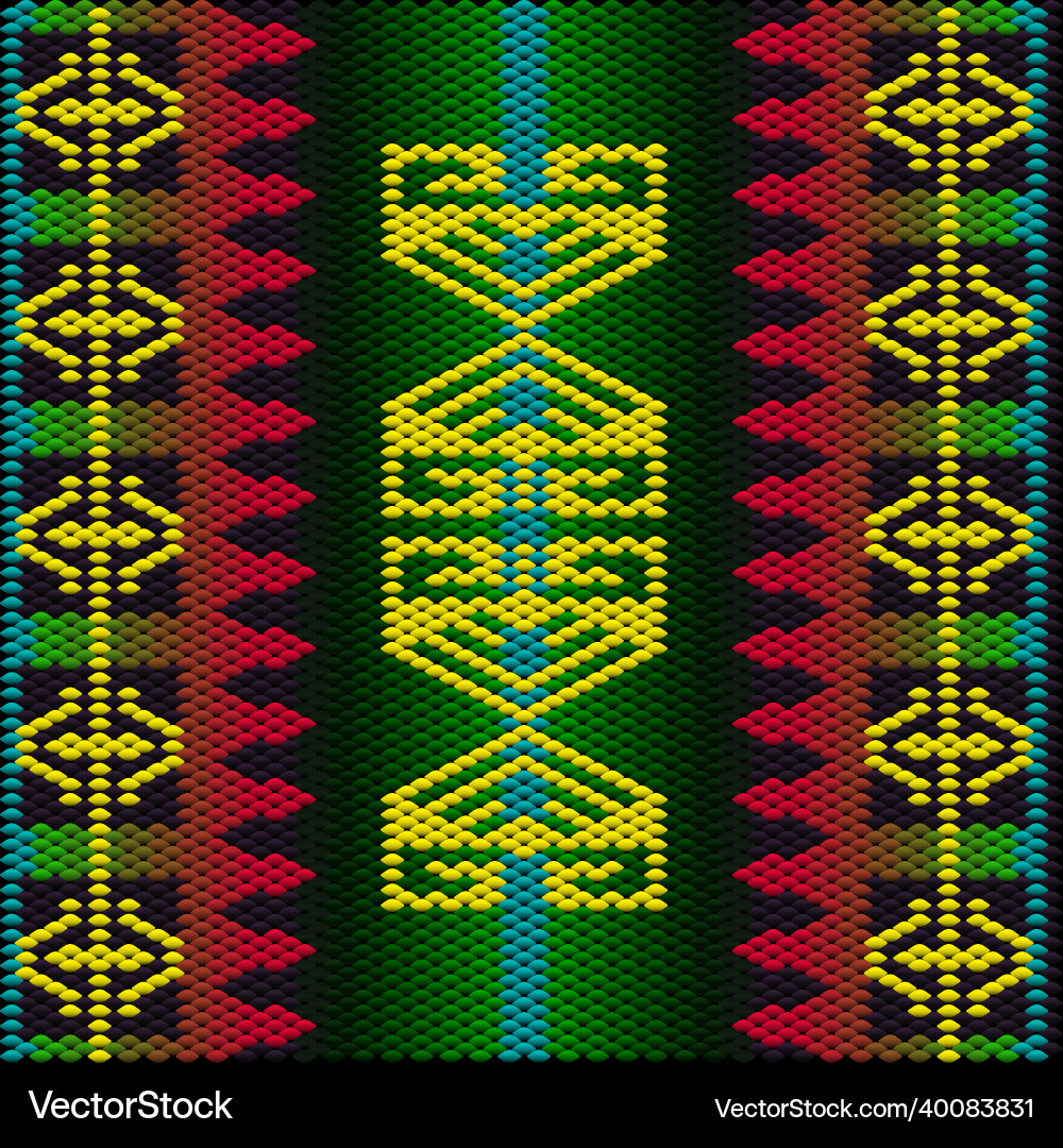 Folk ornament national pattern ethnic embroidery Vector Image