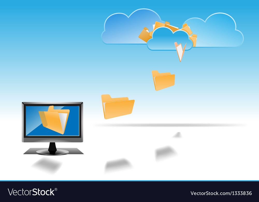 Cloud computing Royalty Free Vector Image - VectorStock