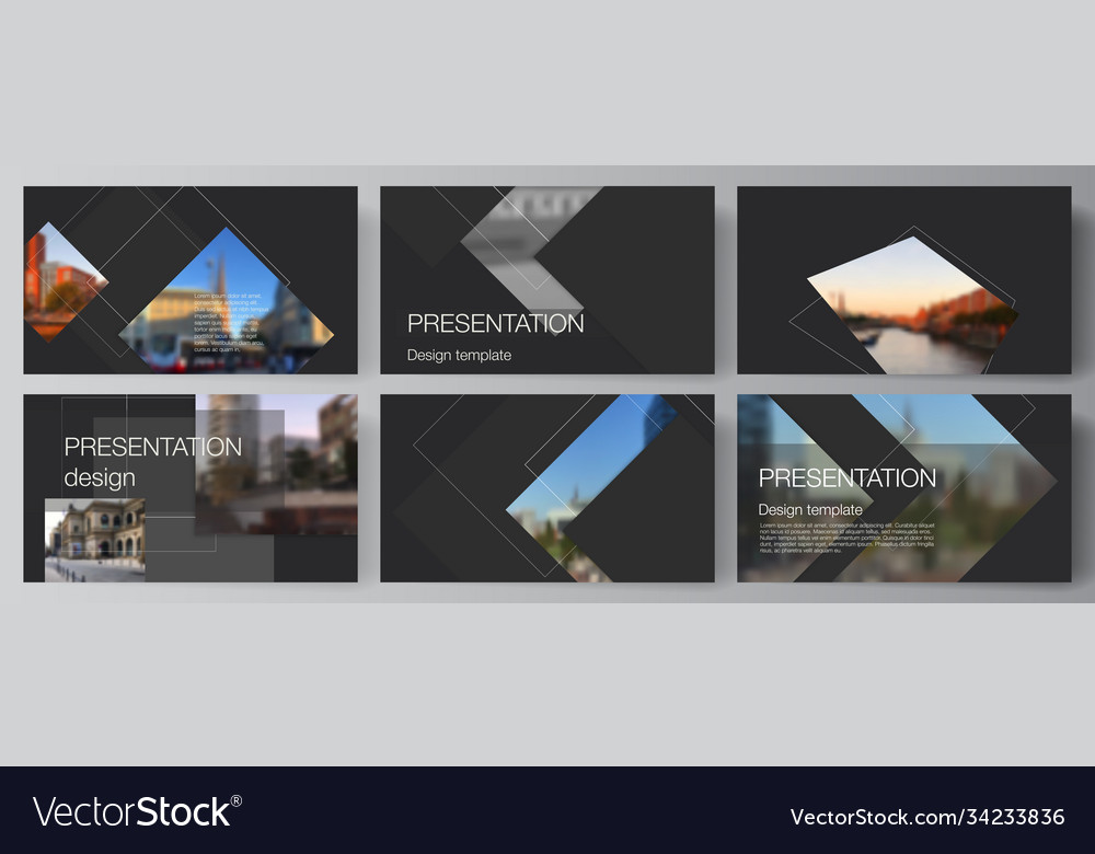 Layout presentation slides design Royalty Free Vector Image