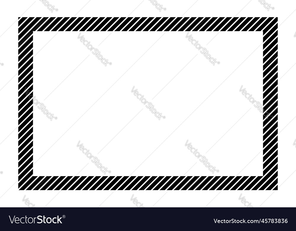 Simple rectangle frame or background rectangle Vector Image