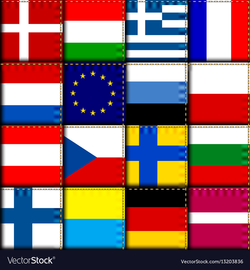 Vintage europe patchwork pattern Royalty Free Vector Image