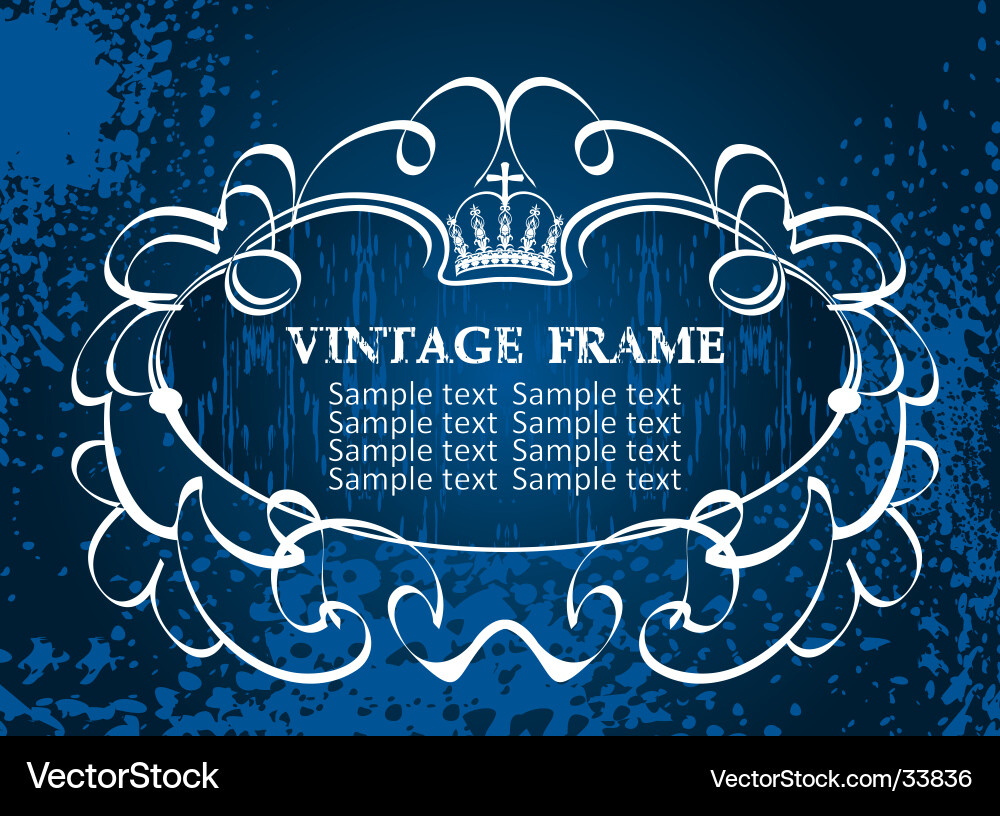 Vintage frame Royalty Free Vector Image - VectorStock