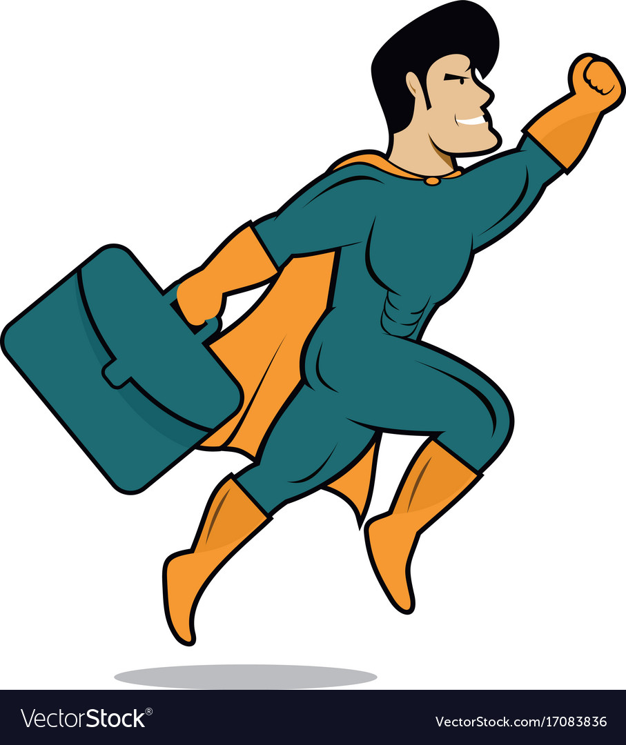 Work hero Royalty Free Vector Image - VectorStock
