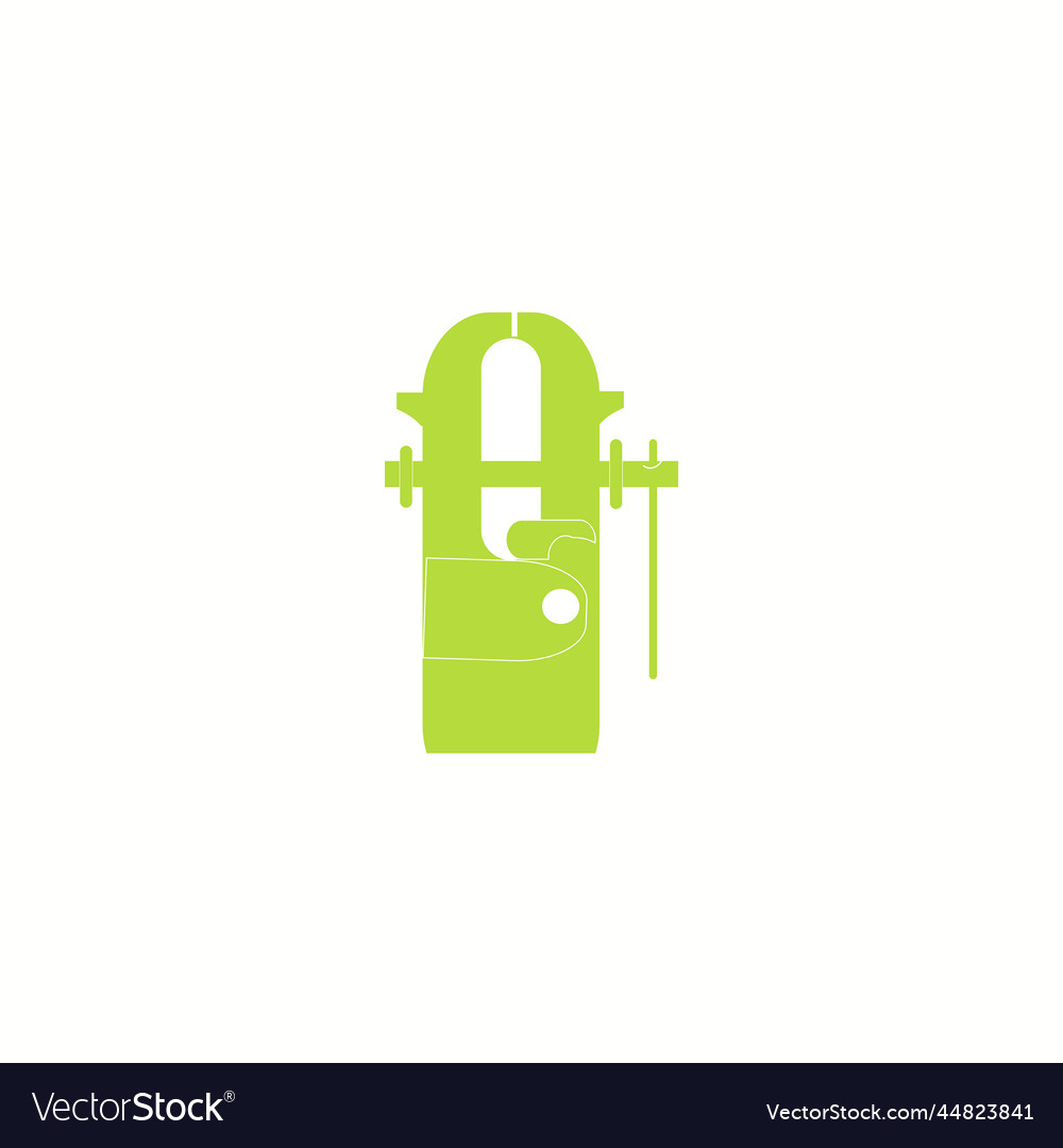 Blacksmiths vice icon digital green Royalty Free Vector Blacksmiths vice icon digital green Royalty Free Vector