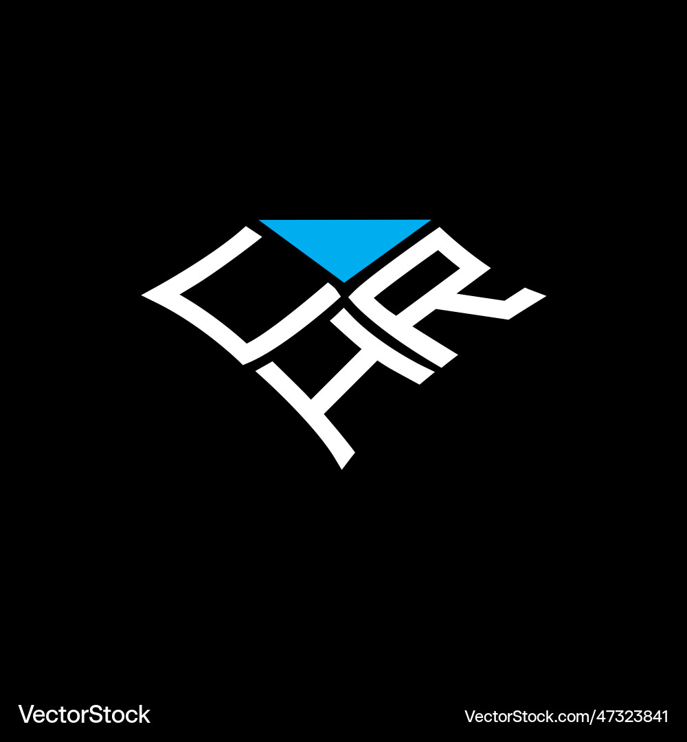 Chr letter logo creative design with graphic chr Vector Image