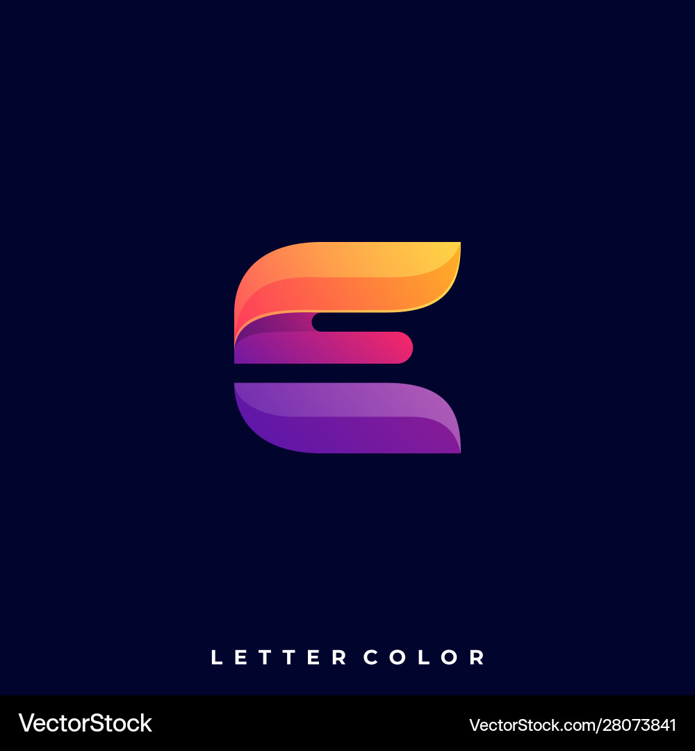 Letter e template Royalty Free Vector Image - VectorStock