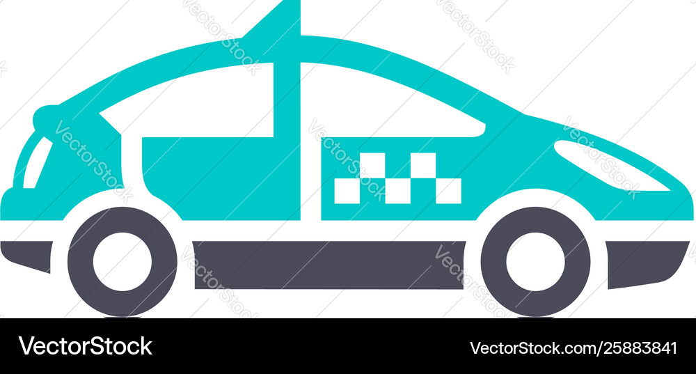 New gray turquoise icon on a white background Vector Image