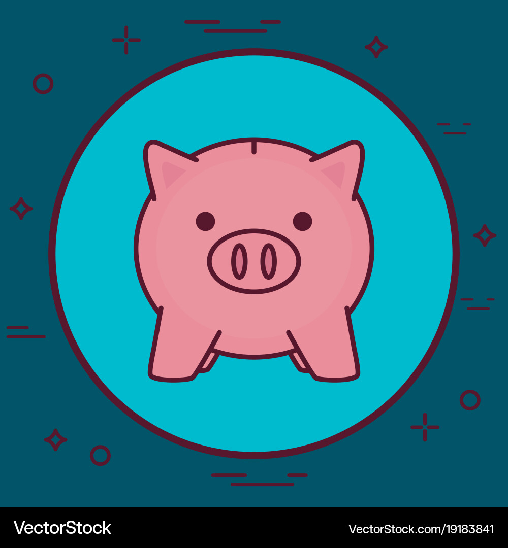 Piggy bank icon Royalty Free Vector Image - VectorStock