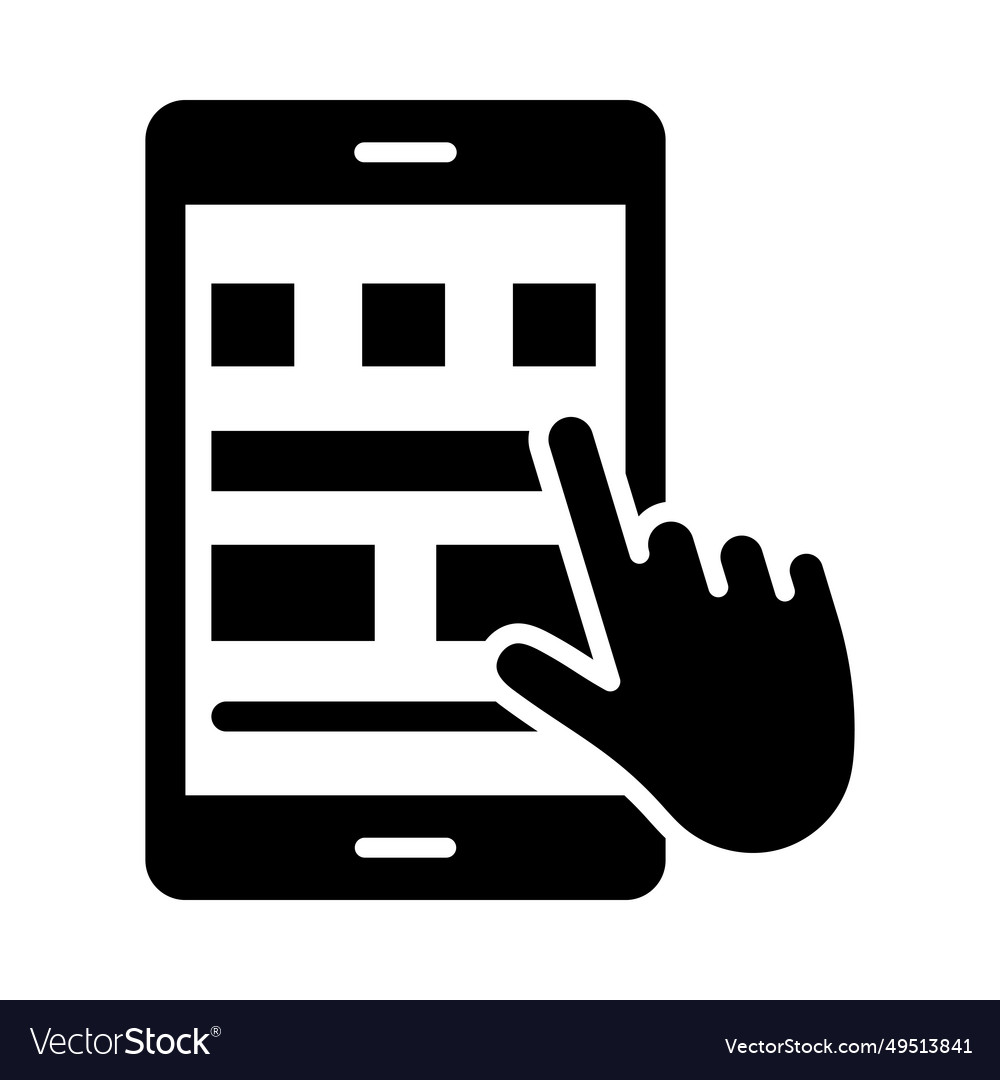User experience design glyph icon for personal Vector Image
