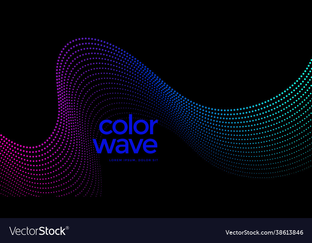 Abstract background with dynamic wave Royalty Free Vector