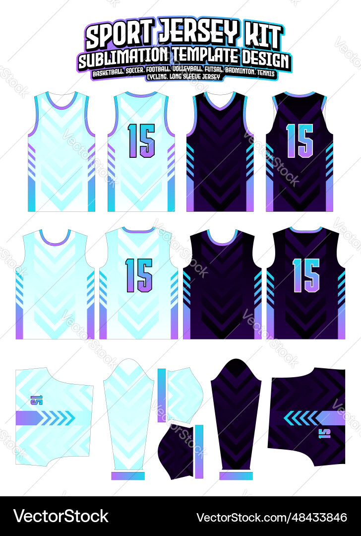 Arrow speed gradient jersey design sportswear Vector Image