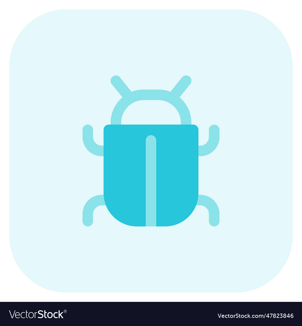 Bug an error in computer program Royalty Free Vector Image