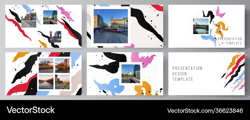 Layout presentation slides design Royalty Free Vector Image