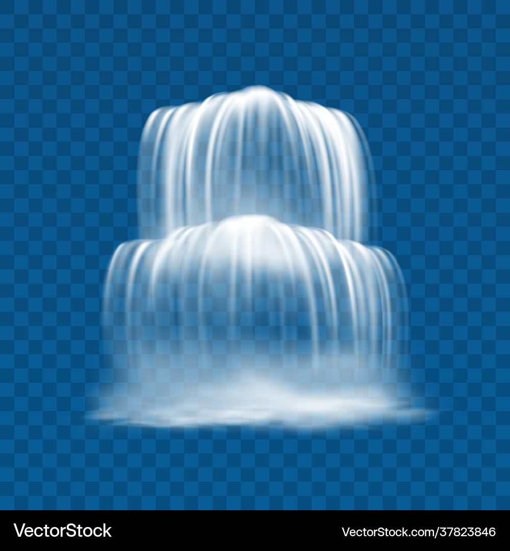 Streaming waterfall with rapids water waterscape Vector Image