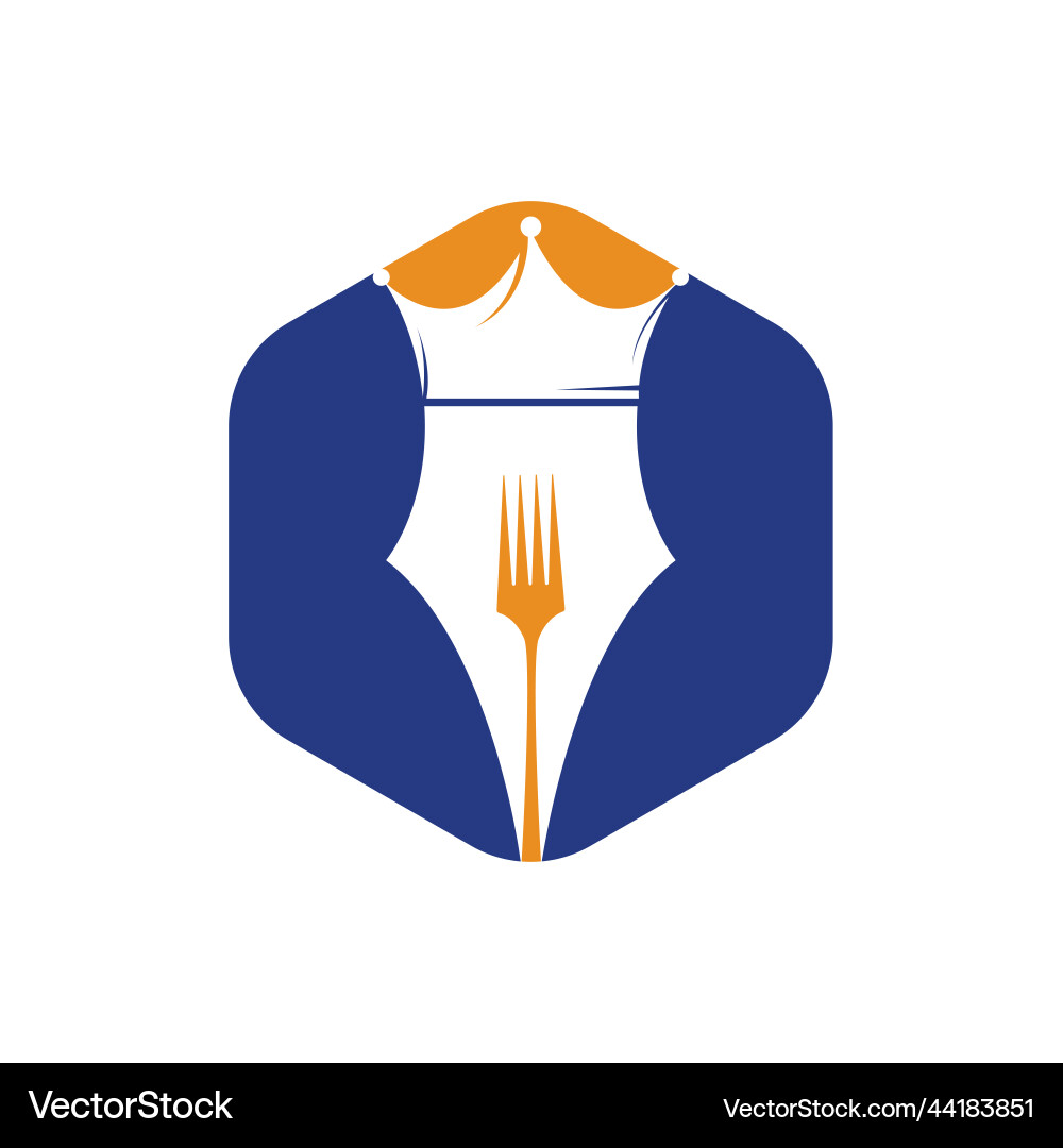 Food king logo design template Royalty Free Vector Image