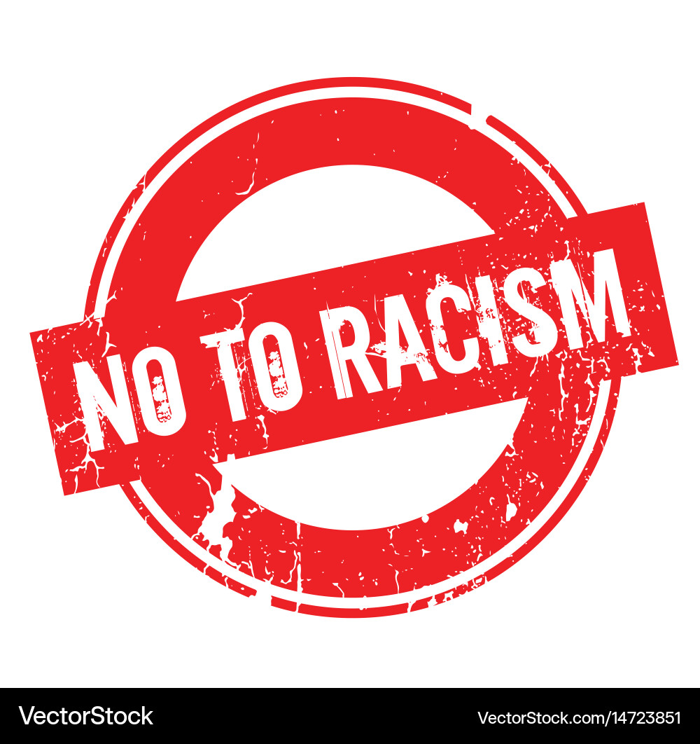 No to racism rubber stamp Royalty Free Vector Image