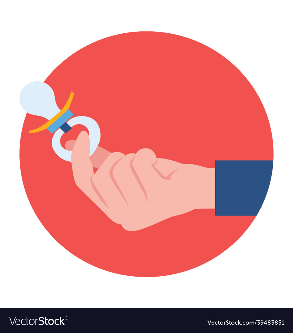 Pacifier Royalty Free Vector Image - VectorStock