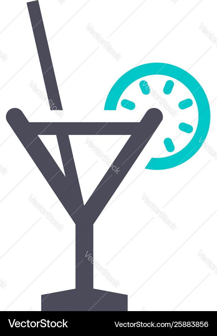 New gray turquoise icon on a white background Vector Image