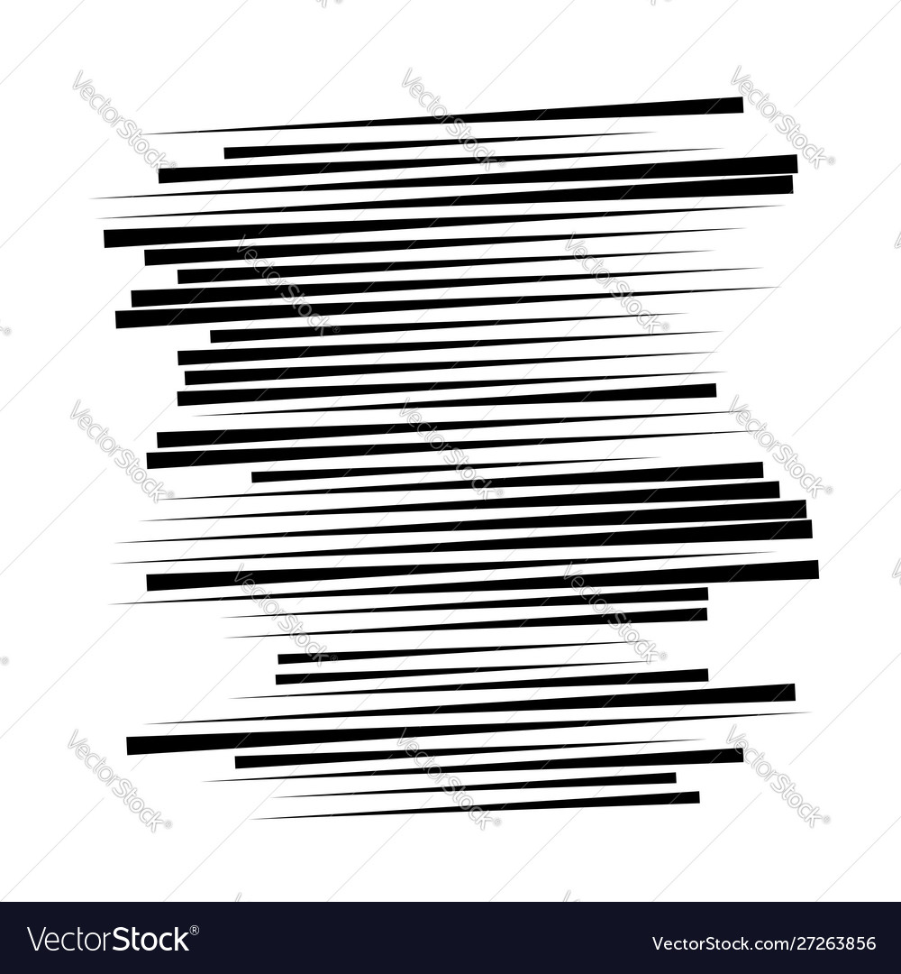 Random lines element horizontal Royalty Free Vector Image