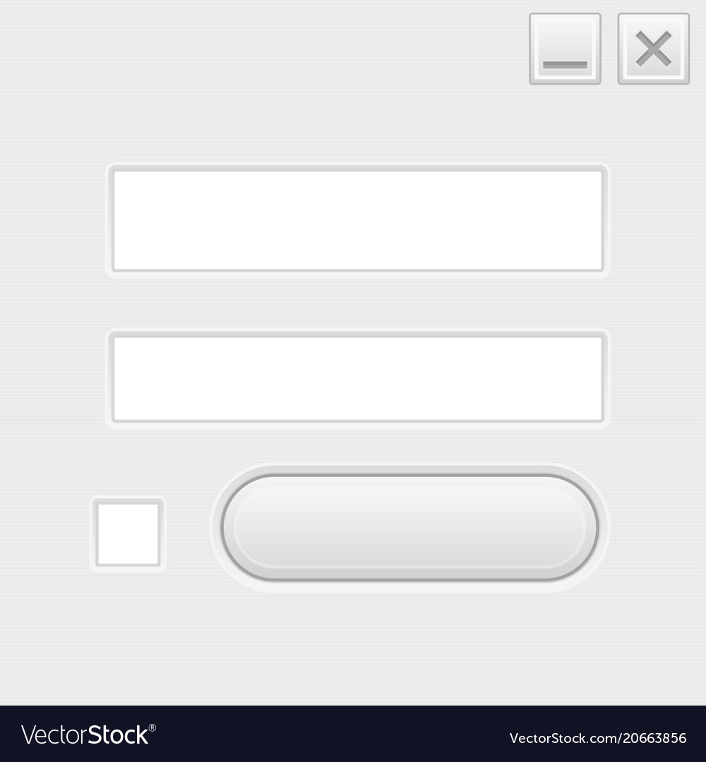 Website or application interface with blank Vector Image