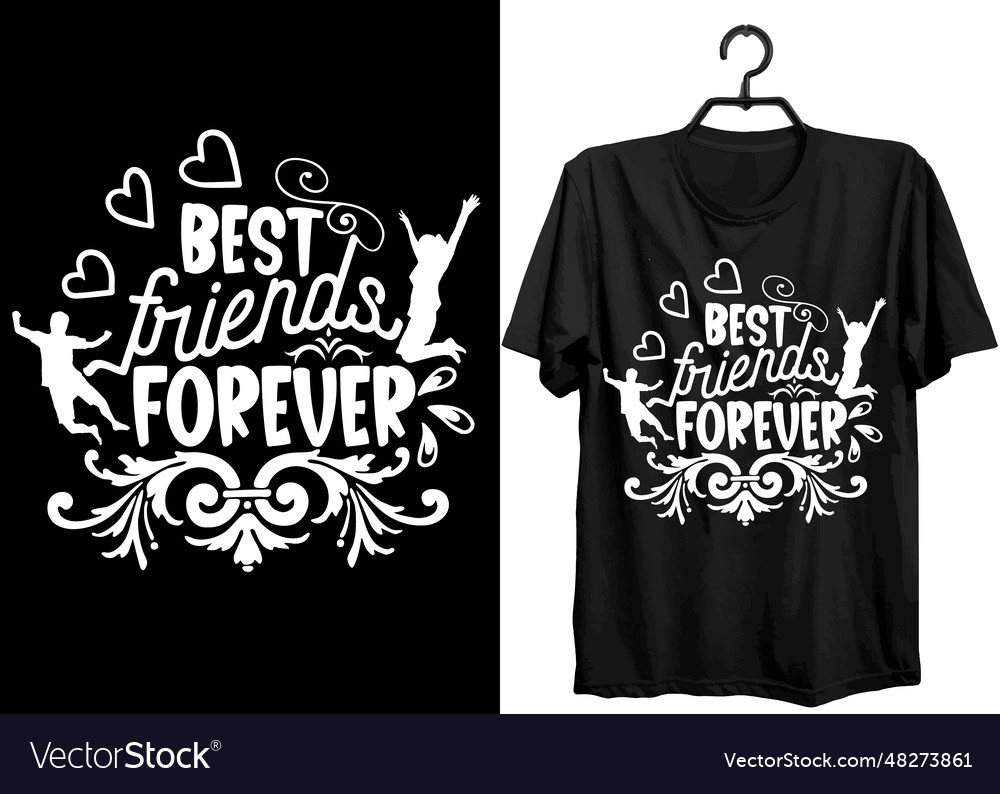 Best friends forever Royalty Free Vector Image