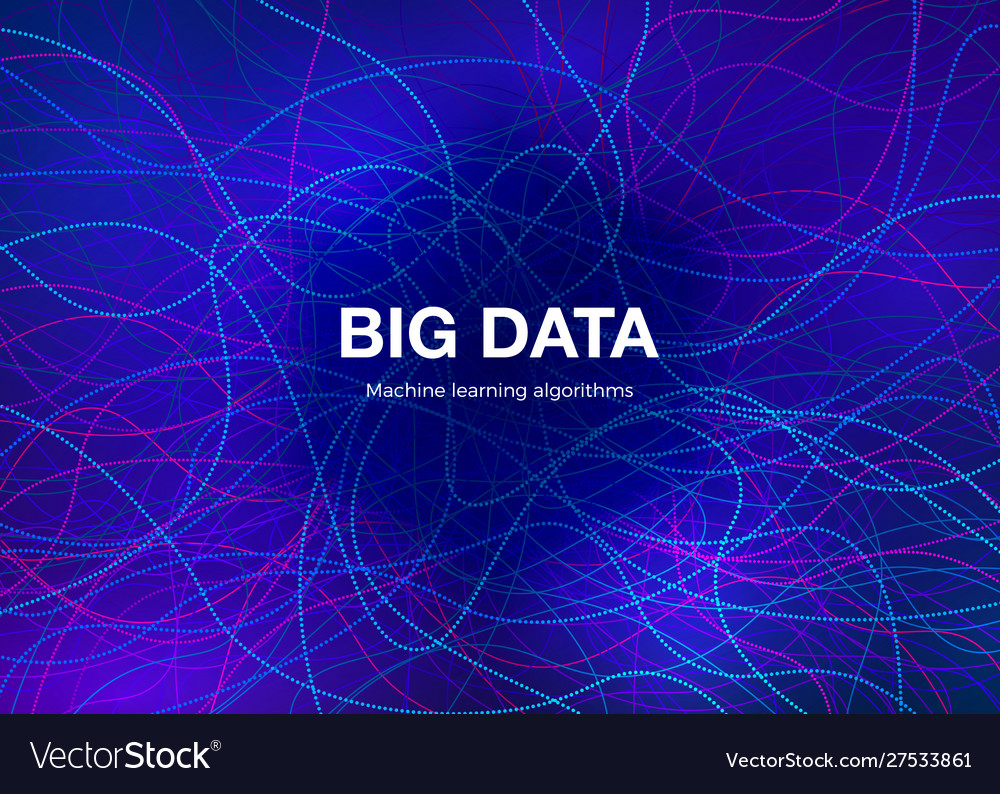 Big data visualisation concept abstract Royalty Free Vector