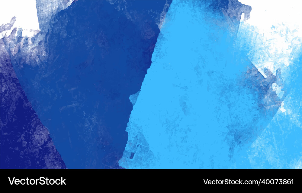 Blue watercolor background for your design Vector Image