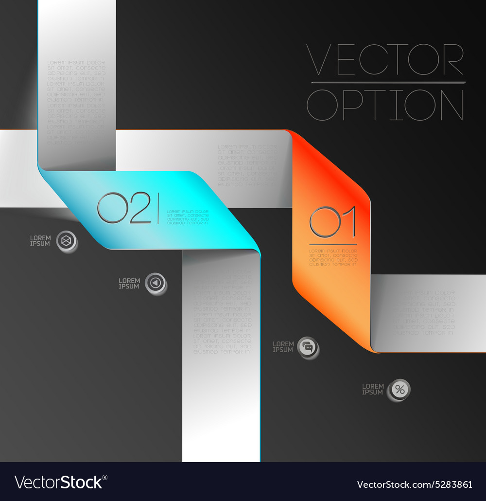 Design elements for options Royalty Free Vector Image