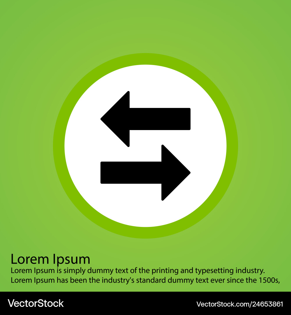 Exchange icon Royalty Free Vector Image - VectorStock