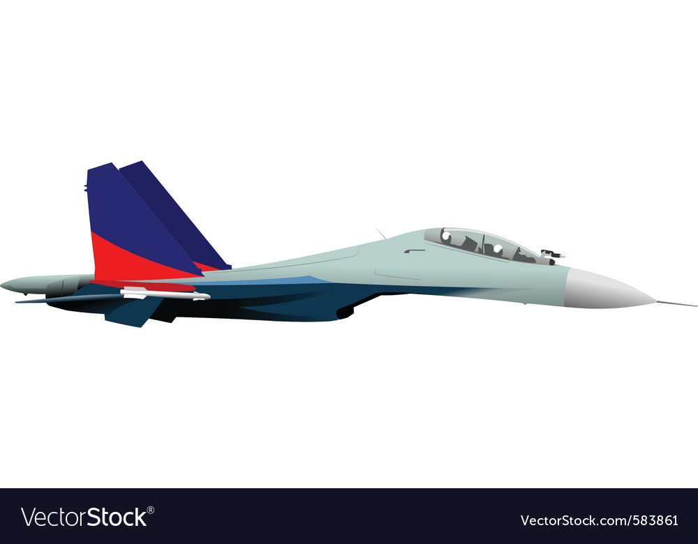 Fighter jet Royalty Free Vector Image - VectorStock