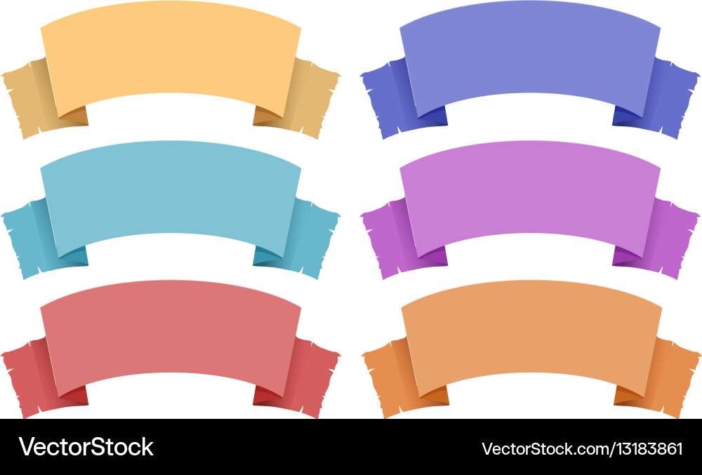 Medieval style banner in many colors Royalty Free Vector