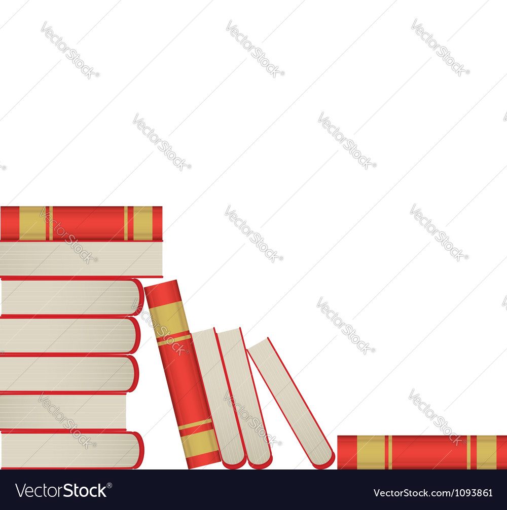 Pile books Royalty Free Vector Image - VectorStock