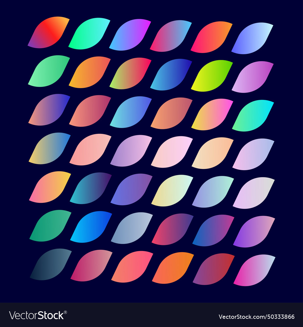 Bright vibrant set of gradients background Vector Image