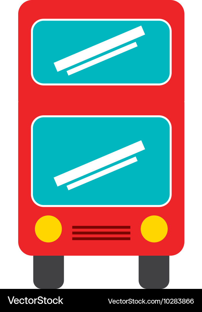 Bus vehicle transport isolated icon Royalty Free Vector