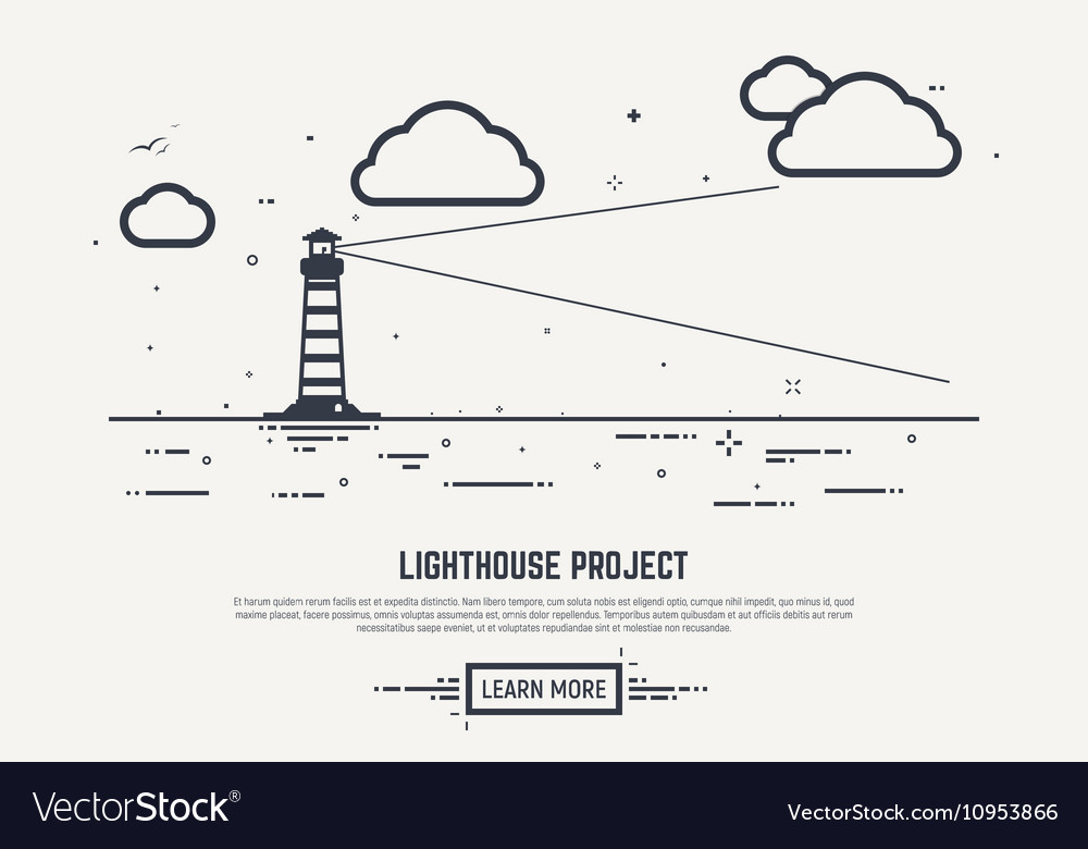 Lighthouse concept Royalty Free Vector Image - VectorStock