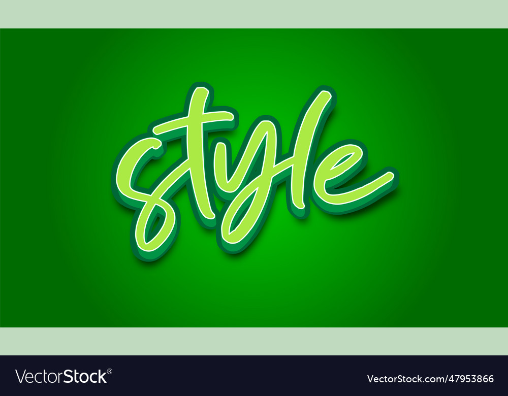 Style editable text effect Royalty Free Vector Image