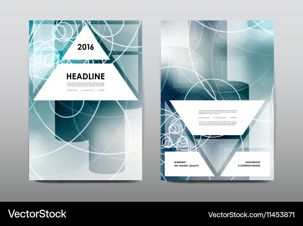 Brochure layout template flyer design Royalty Free Vector