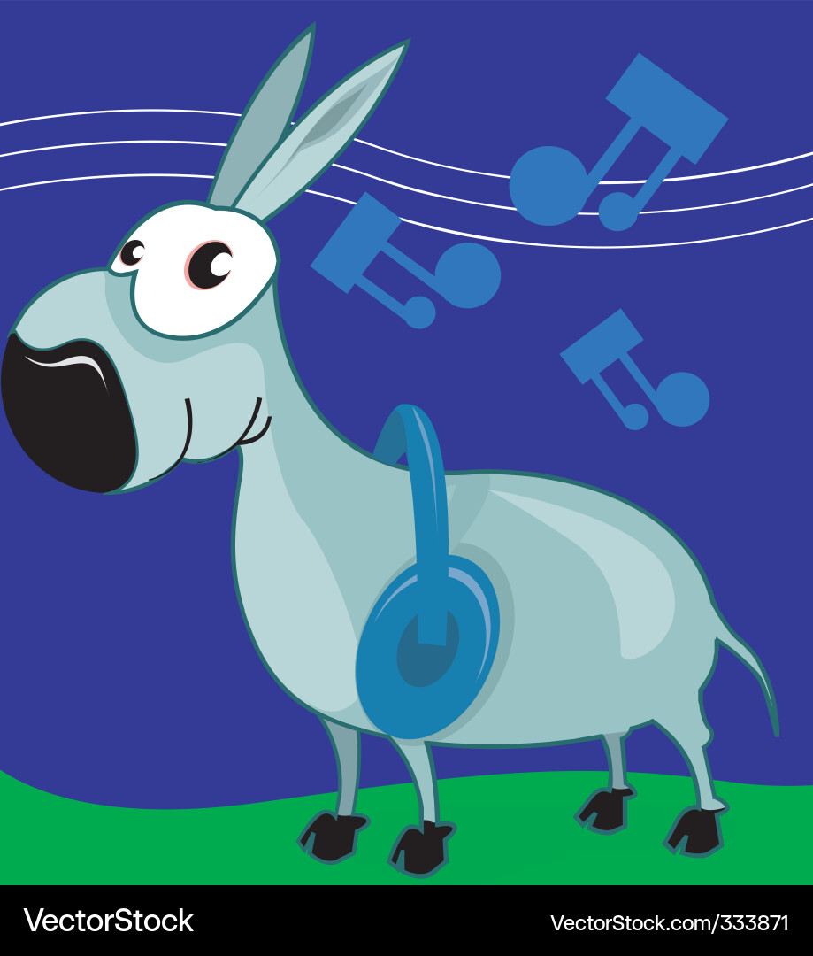 Donkey Royalty Free Vector Image - VectorStock