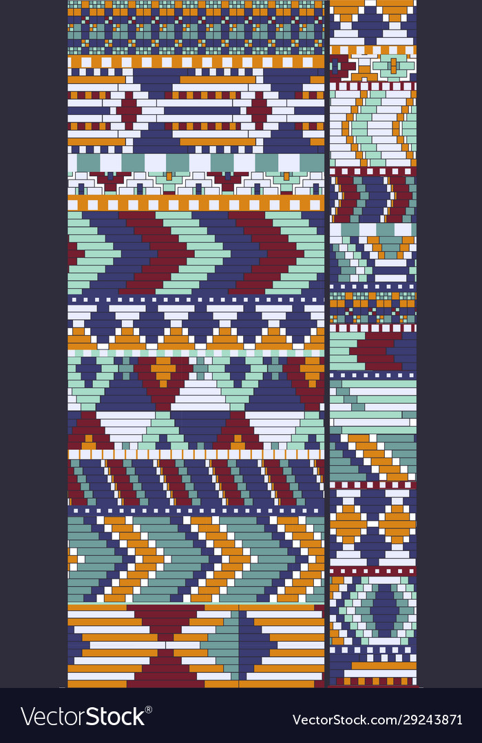 Folk seamless pattern Royalty Free Vector Image