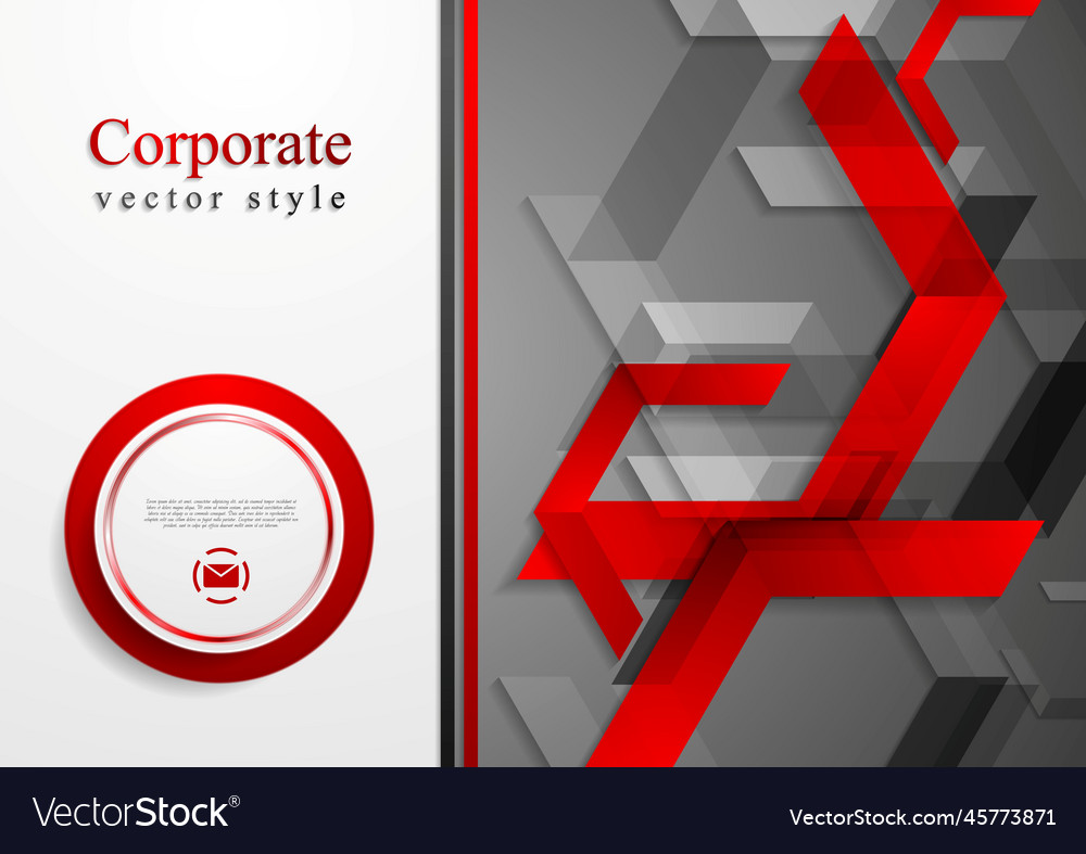 Geometric technology elements brochure Royalty Free Vector