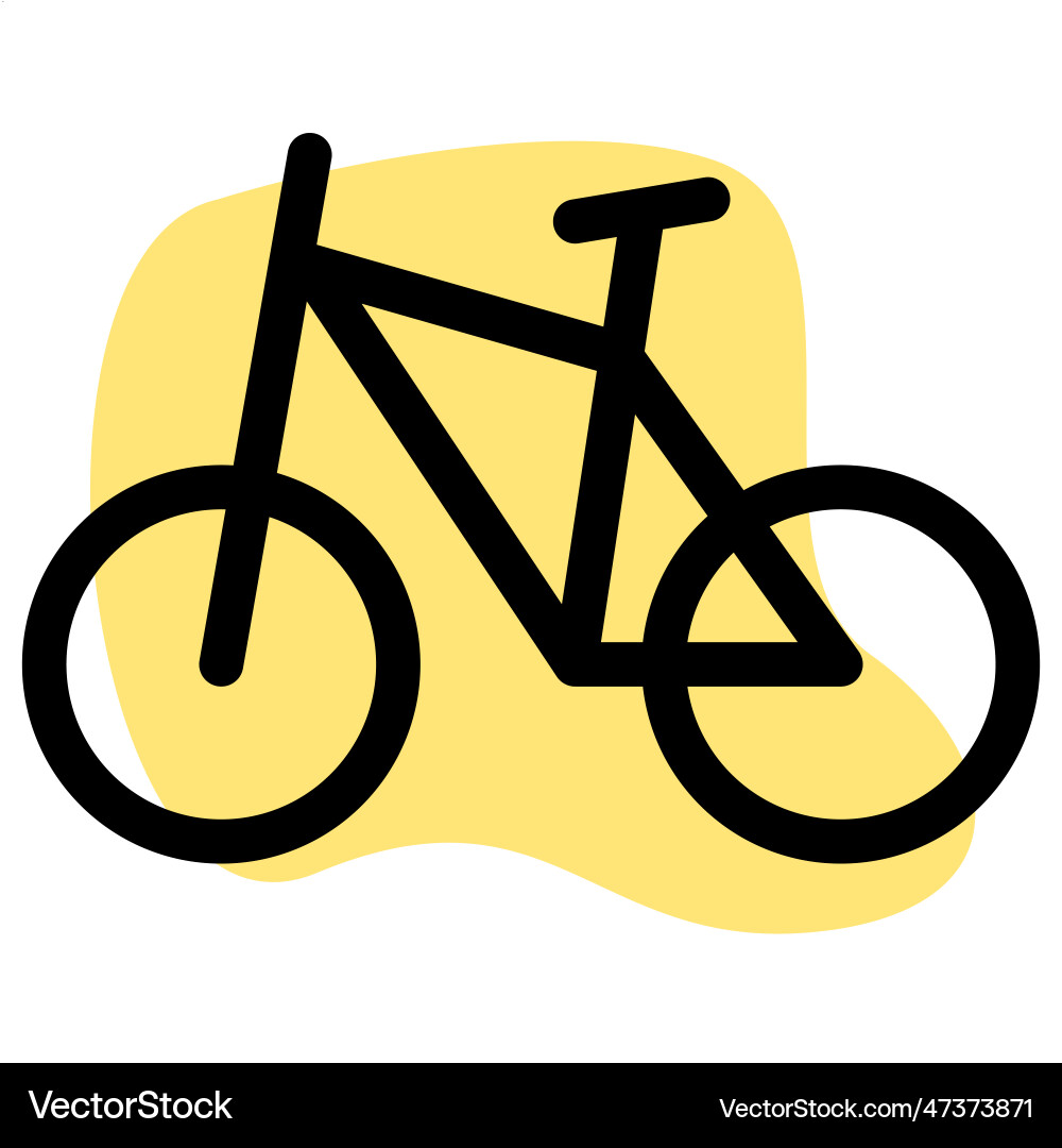 Hybrid bike a comfortable and versatile bicycle Vector Image