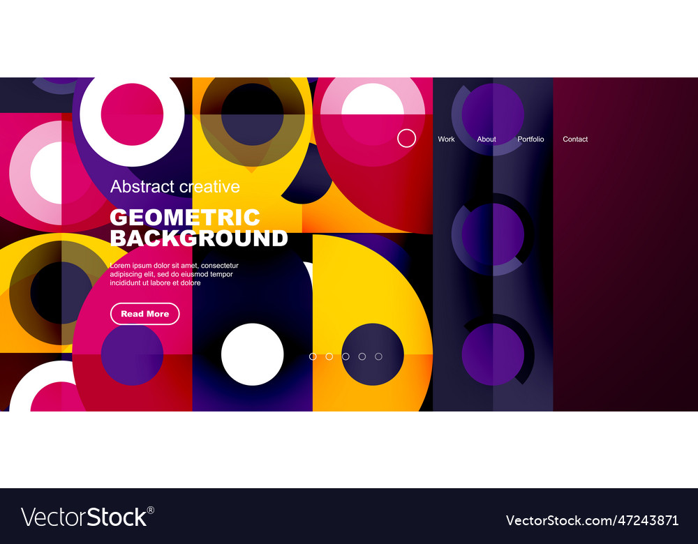 Simple circles and round elements pattern Vector Image
