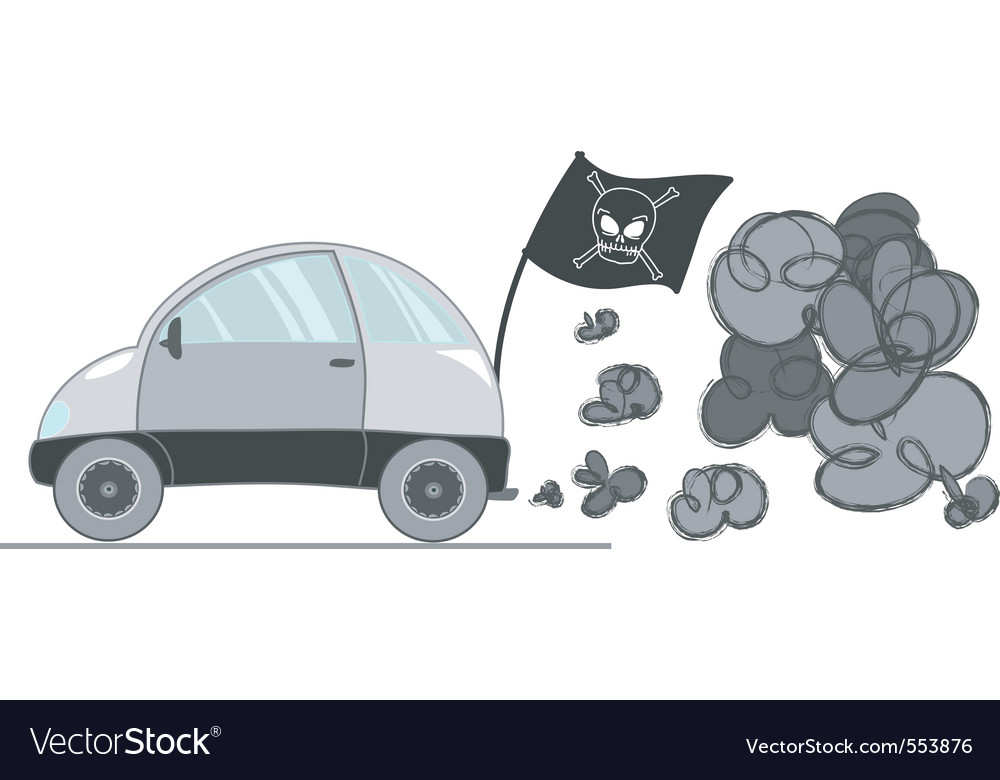 Car pollution Royalty Free Vector Image - VectorStock Car pollution Royalty Free Vector Image - VectorStock